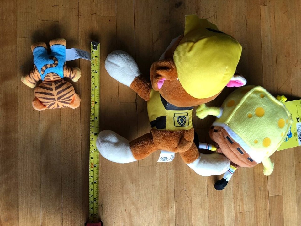 3 Plush Toys Spongebob SquarePants Paw Patrol Rubble McDonald’s Toy ...