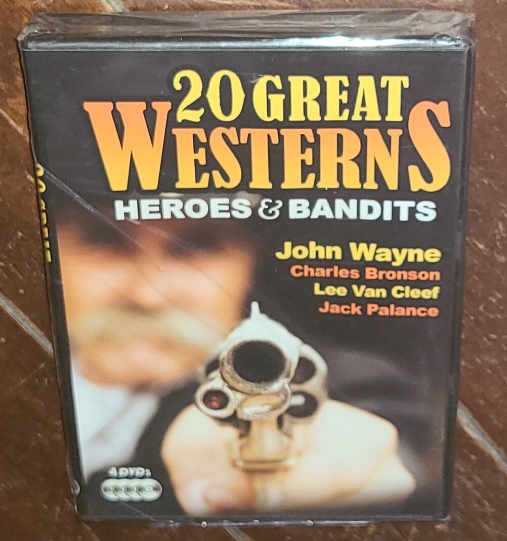 20 Great Westerns: Heroes & Bandits (4-DVD, 2008, TGG Direct) Free ...