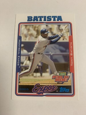 2005 Topps Opening Day Baseball Tony Batista Montreal Expos | eBay