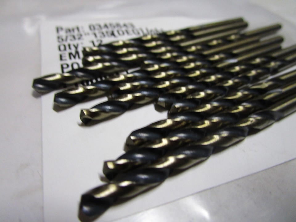 5/32" HSS 135° Split Point Black and Gold Finish ORMADUS® Jobber Drill ...