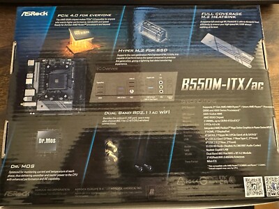 ASRock B550M-ITX/AC AM4 AMD B550 SATA 6Gb/s Mini ITX AMD Motherboard | eBay