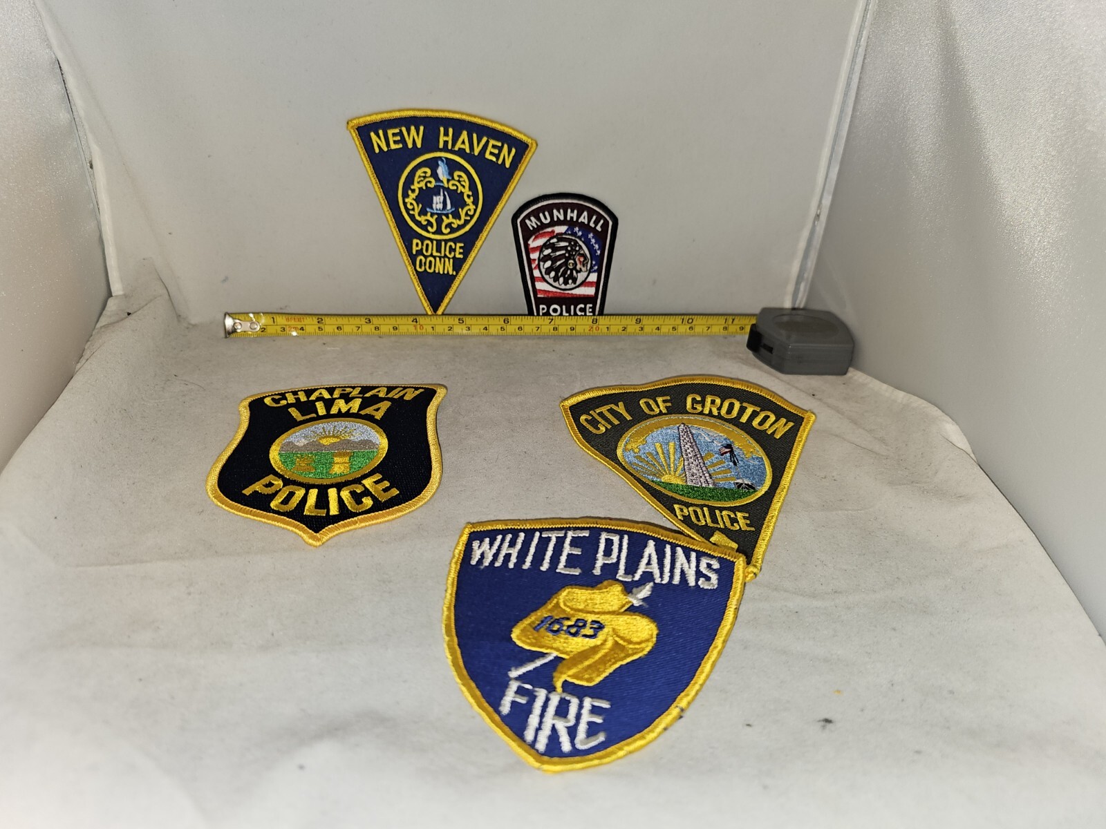 7L: 5-Police Patches (Nice Mixed Lot!). Ships in Standard Envelope Only ...