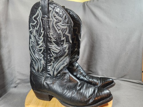 Justin Cowboy Boots Style 8311 Black Size 10.5 D Men’s | eBay