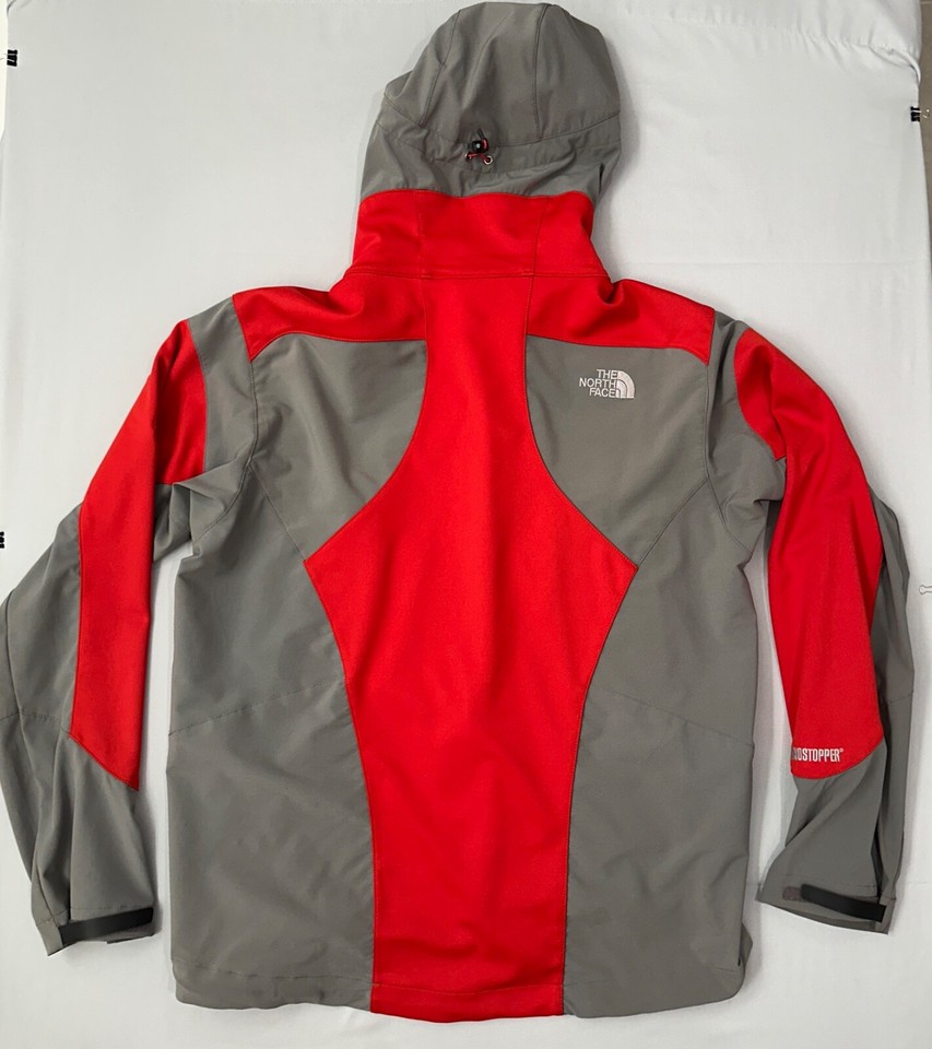 North Face Jacket Mens Large Red Summit Series Windstopper Hooded Full ...