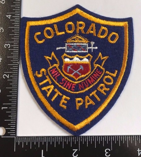 Colorado State Patrol Cloth Patch Nil Sine Numine | eBay