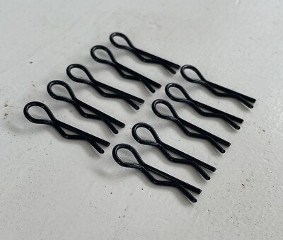 NEW SET OF 10PCS. 1/10 RC CAR TRUCK BLACK BENT ANGLED BODY POST CLIPS ...