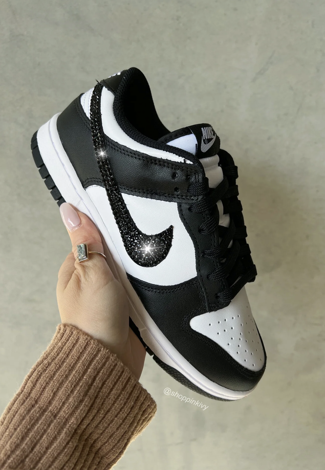 Bling Nike Panda Dunk Custom Sneaker Women's Custom Shoes | eBay