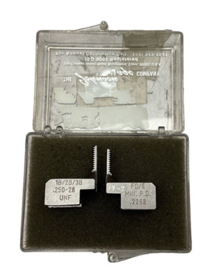 JOHNSON GAGE .250-28 UNF .2268 FD/6 Thread Gage / Comparator Segments ...