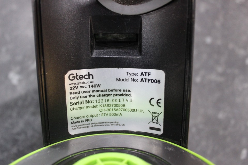 (80) Genuine GTech Multi ATF006 Spare Parts Bin, Brush Head, Battery ...