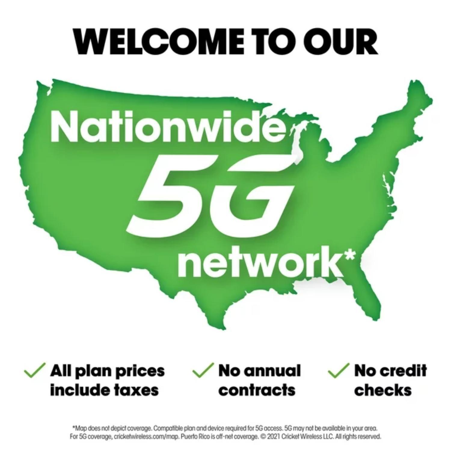 Cricket U680AC Prepaid Smartphone Wireless Outlast 64GB 4GB RAM Cosmic ...