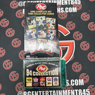 Vintage 1994 Post Cereal Collection Baseball Set-Complete 30 Card Set w ...
