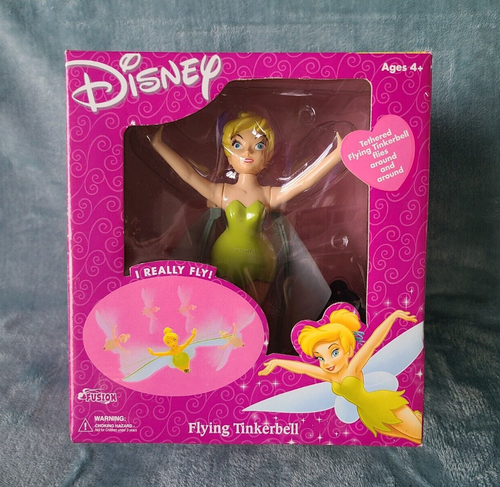 DISNEY TINKERBELL Tethered Flying Fusion Toys TINK 2002 Peter Pan NEW ...