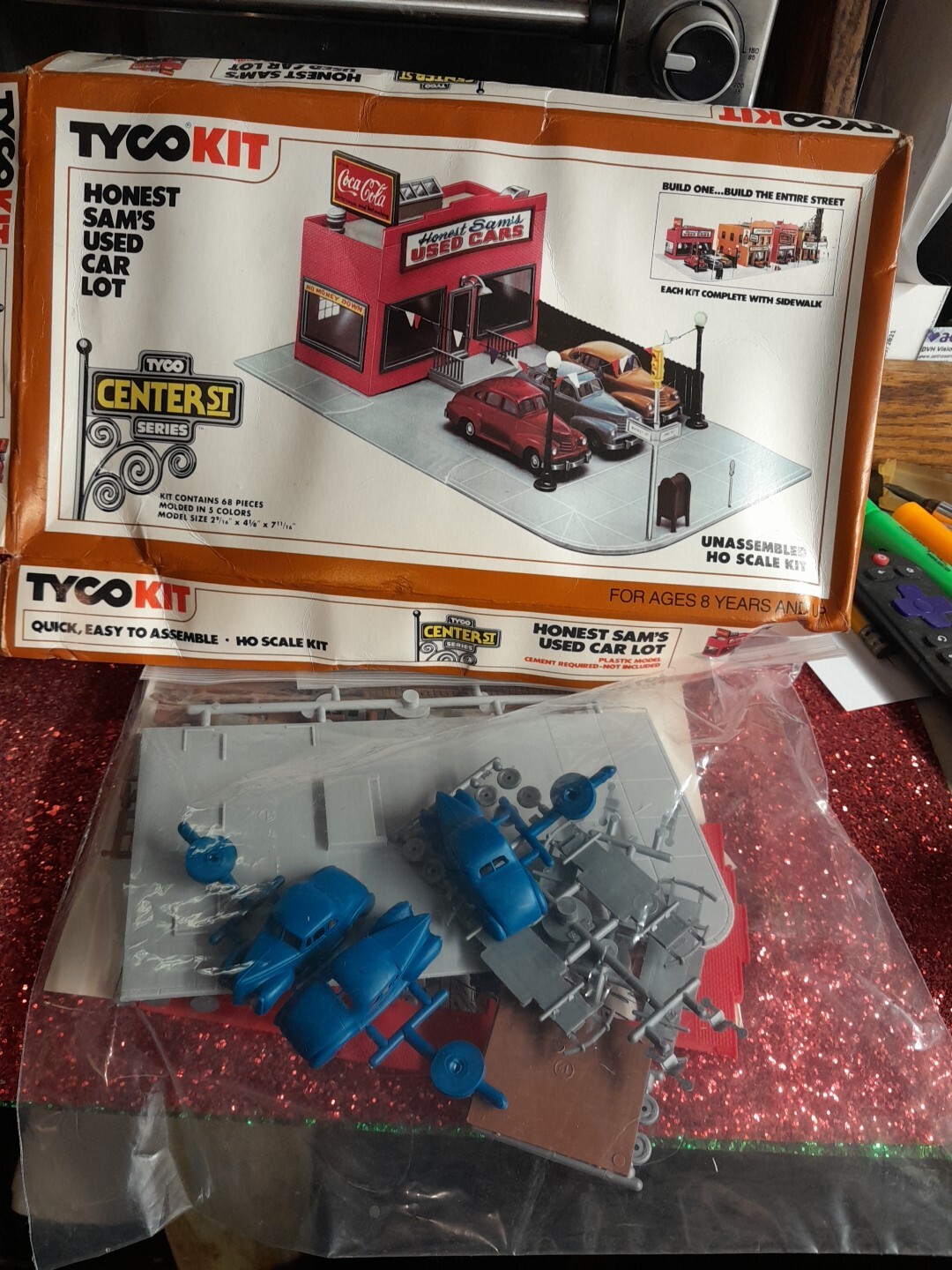 Tyco Kit HO Honest Sam's Used Car Lot 7796 Center St Series Building ...