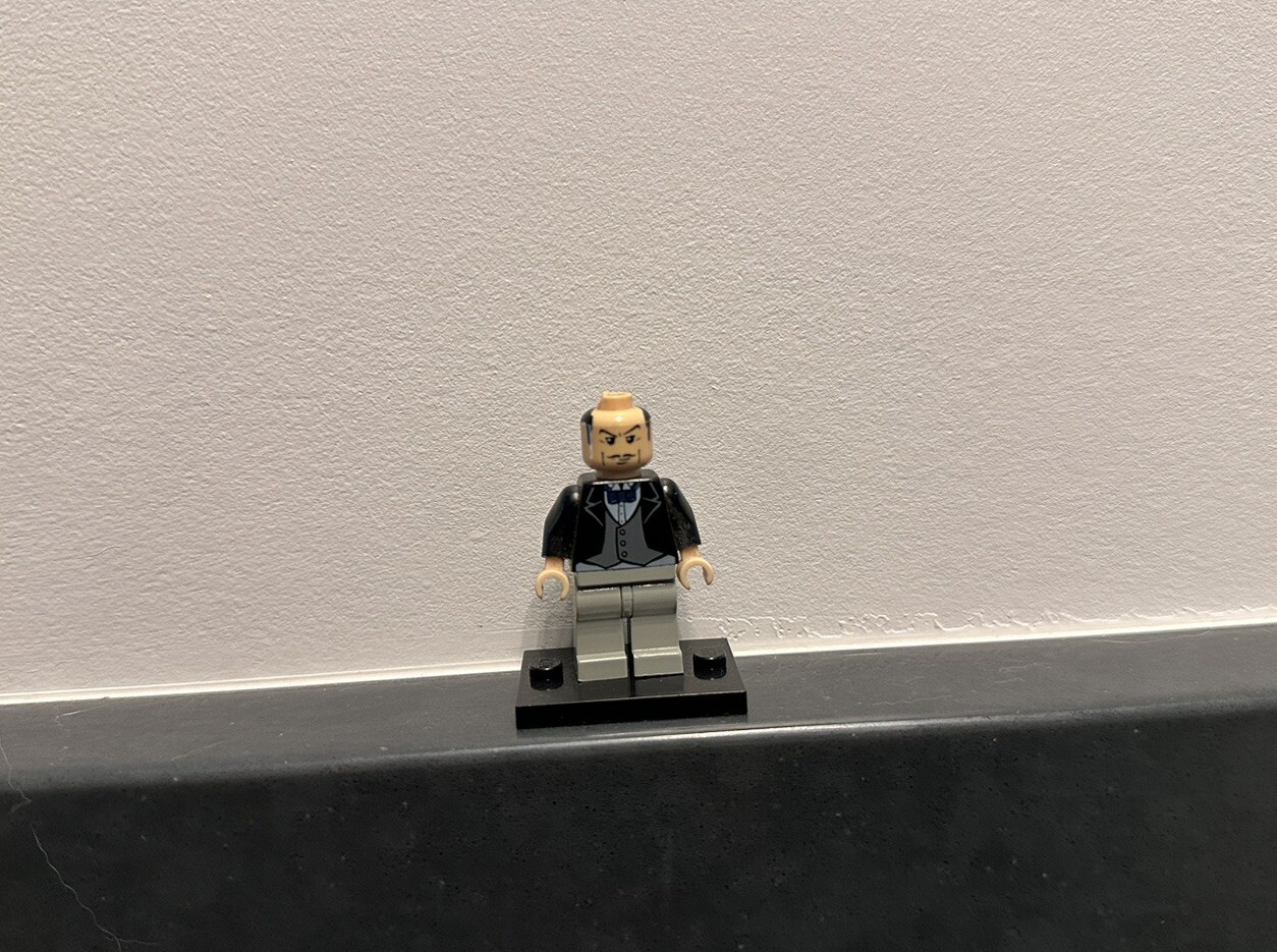 Lego Batman Alfred Pennyworth Butler minifigure 7783 The Batcave | eBay