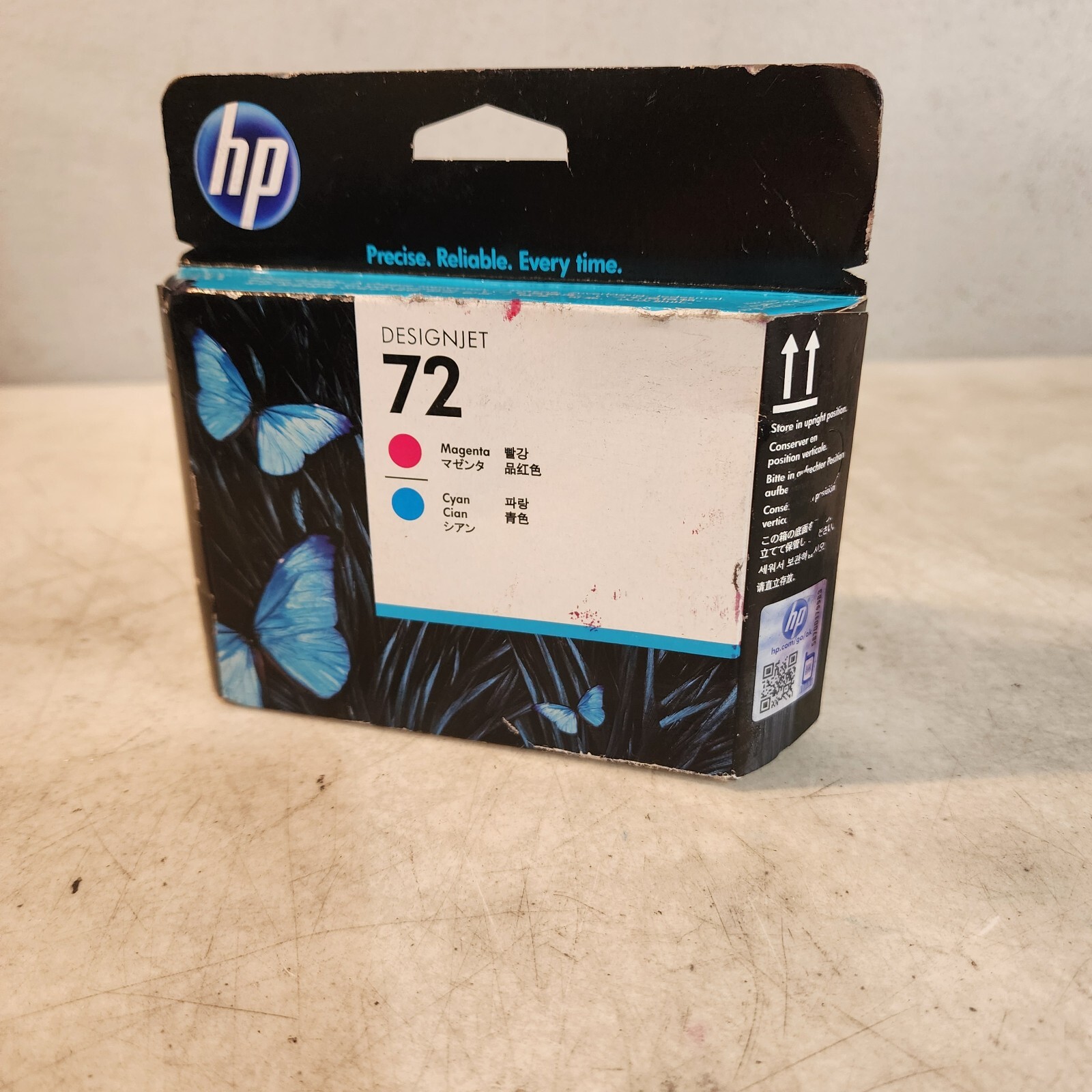 HP C9383A 72 Magenta Cyan Printhead Genuine New OEM Sealed Box free ship