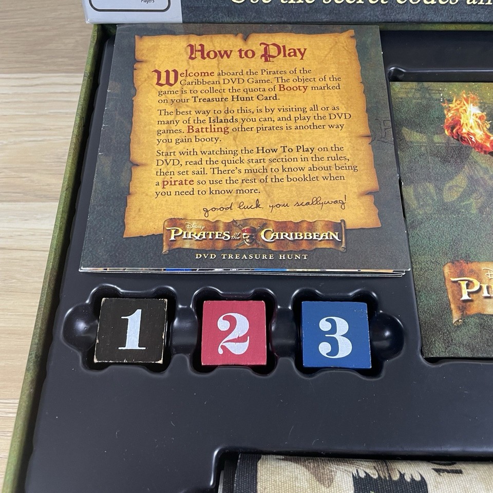 Disney Pirates of the Caribbean DVD Treasure Hunt Game 100% Complete ...