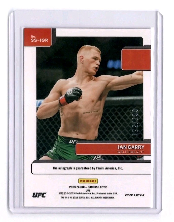 2023 Panini Donruss Optic UFC - Ian Garry Auto 1st Autograph Red /199 # ...