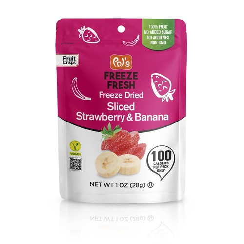 Pol’s Freeze Fresh - 2 Pack Freeze Dried Sliced Strawberry - 2 Pack ...