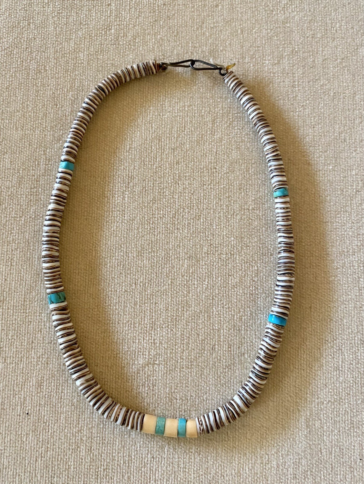 Puka Shell Necklace Choker Vintage Native American He… - Gem