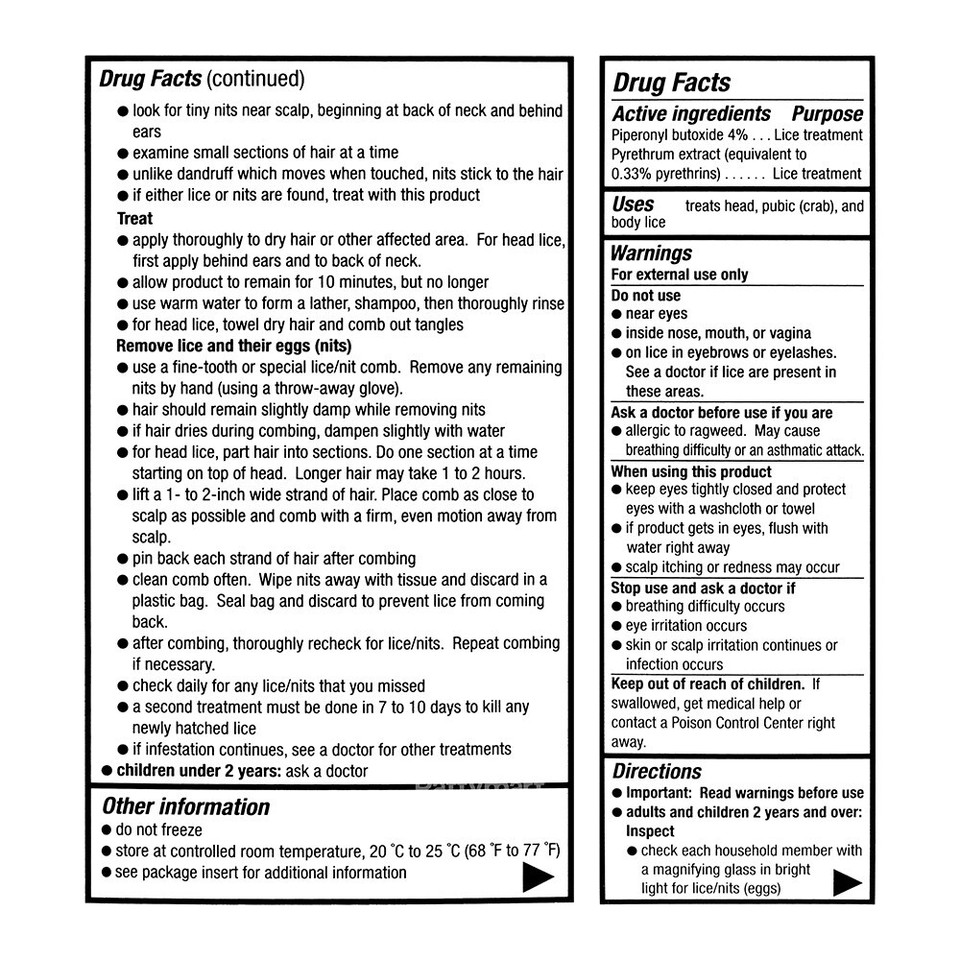 HERKLIN - LICE SHAMPOO / SHAMPOO PARA PIOJOS - 60 ML | eBay