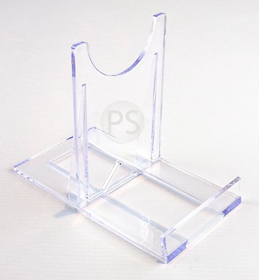 10 x Large Adjustable Display Stands : Clear Plastic Plate & Bowl ...