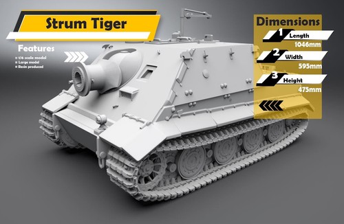 1/6 scale German WWII Strum Tiger tank for 12" Action figures | eBay