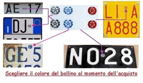 Logo Stemma Bollino Adesivo Repubblica RI Stella Stellina Restauro ...