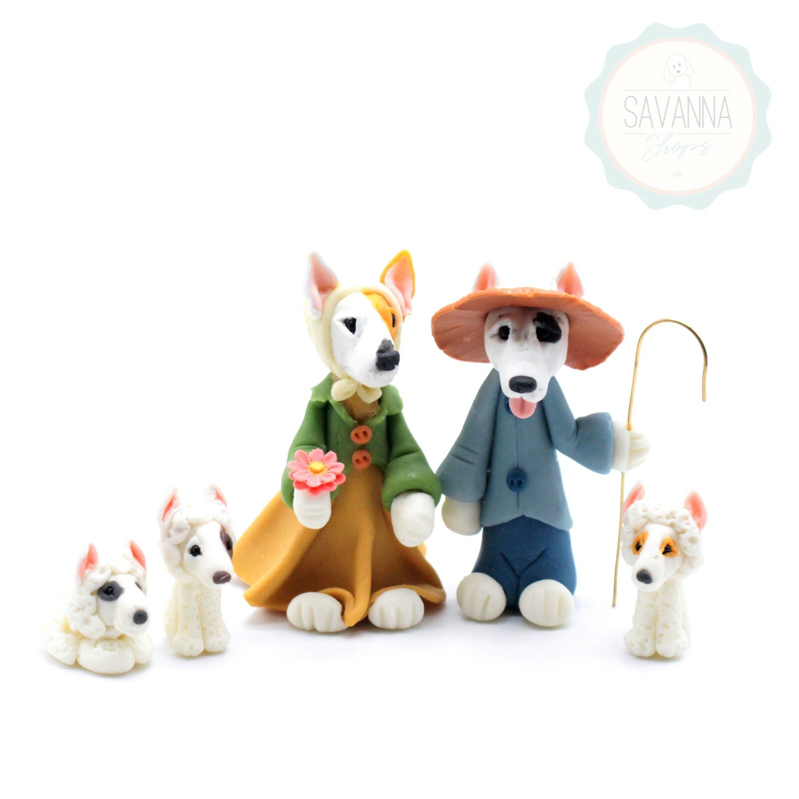 SAVANNASHOPS Dog Nativity Bull Terrier Gifts - Nativity Sets - Dog ...