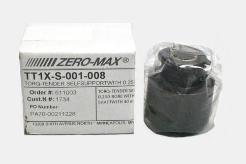 ZERO-MAX TT1X-S-001-008 COUPLING TORQ-TENDER SELFSUPPORT WITH 0.250 BORE | eBay