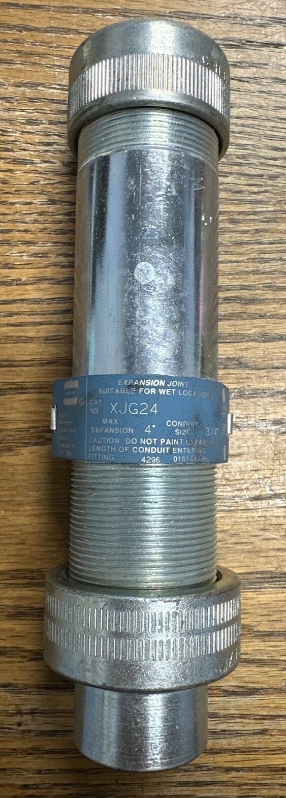 COOPER CROUSE-HINDS XJG24 EMT 3/4" CONDUIT EXPANSION FITTING 4" **NEW ...