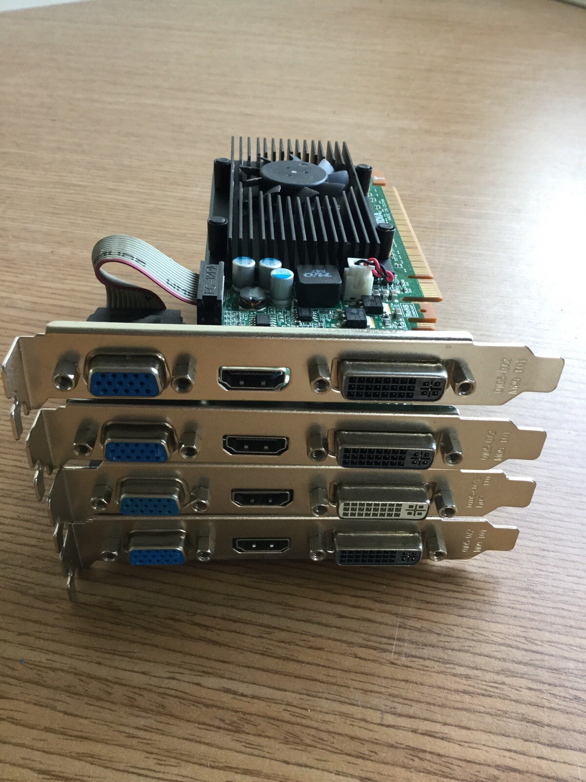 Nvidia V270 Ver 1.0 512MB VGA HDMI DVI Graphics Card LOT OF 4 VERY ...