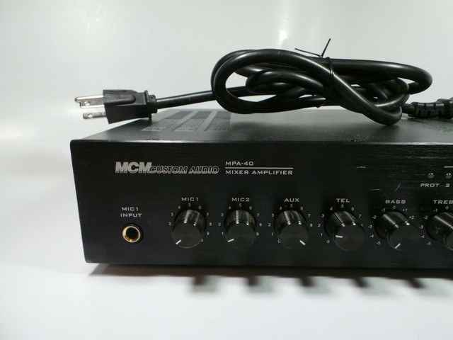 MCM Custom Audio 555-26030 60 Watt Mixer Amplifier-Six Input-70V And 8 ...