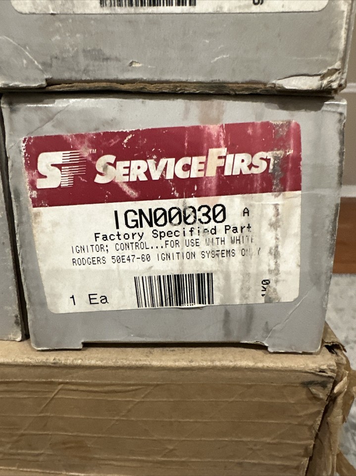 NEW, SERVICE FIRST, IGN00030, IGNITOR FOR USE WITH W/R 50E47-60, (12D-3 ...