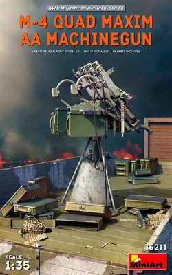 MNA-35211 1/35 WWII M4 Quad Maxim AA Machine Gun | eBay