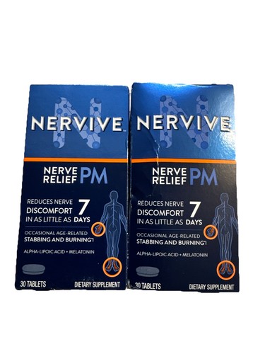 nervive nerve relief PM 60 total tablets exp march & november 2026 | eBay