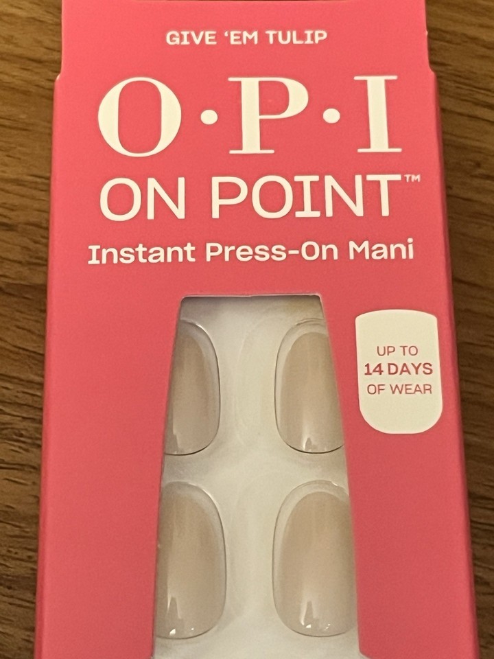 OPI On Point Instant Press‑On Mani 24 Nails 0.07 fl oz Give Em Tulip | eBay