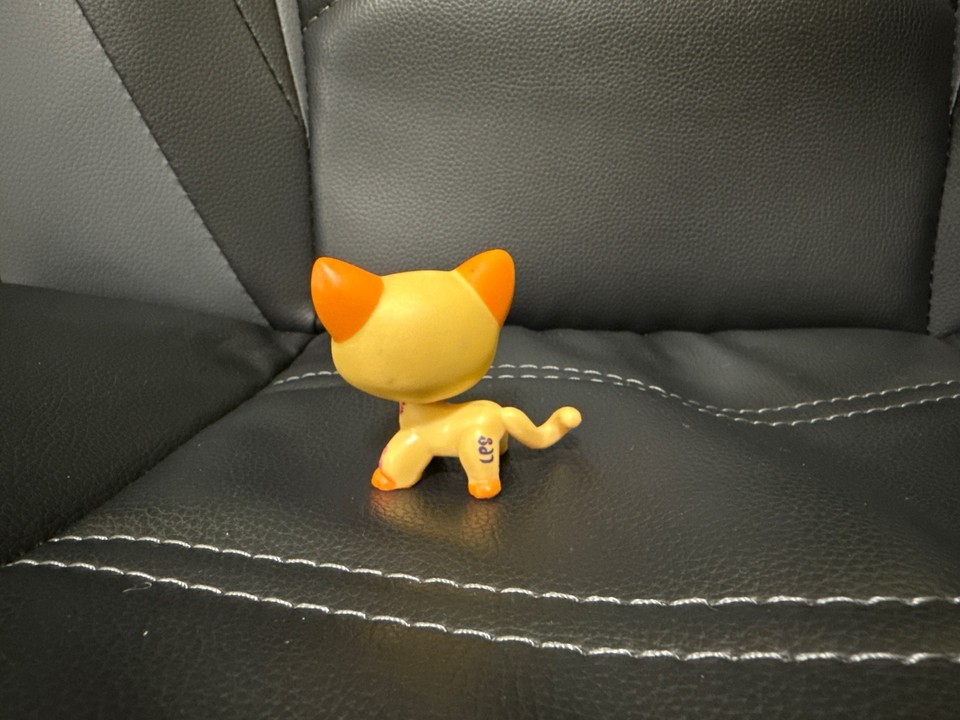 Littlest Pet Shop LPS #2118 Shorthair Cat with Pink Sparkles Rare ...