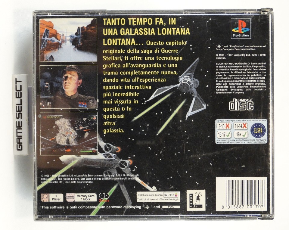 Star wars Rebel assault II playstation 1 2 3 PS1 PS2 PS3 Pal - Complete ...