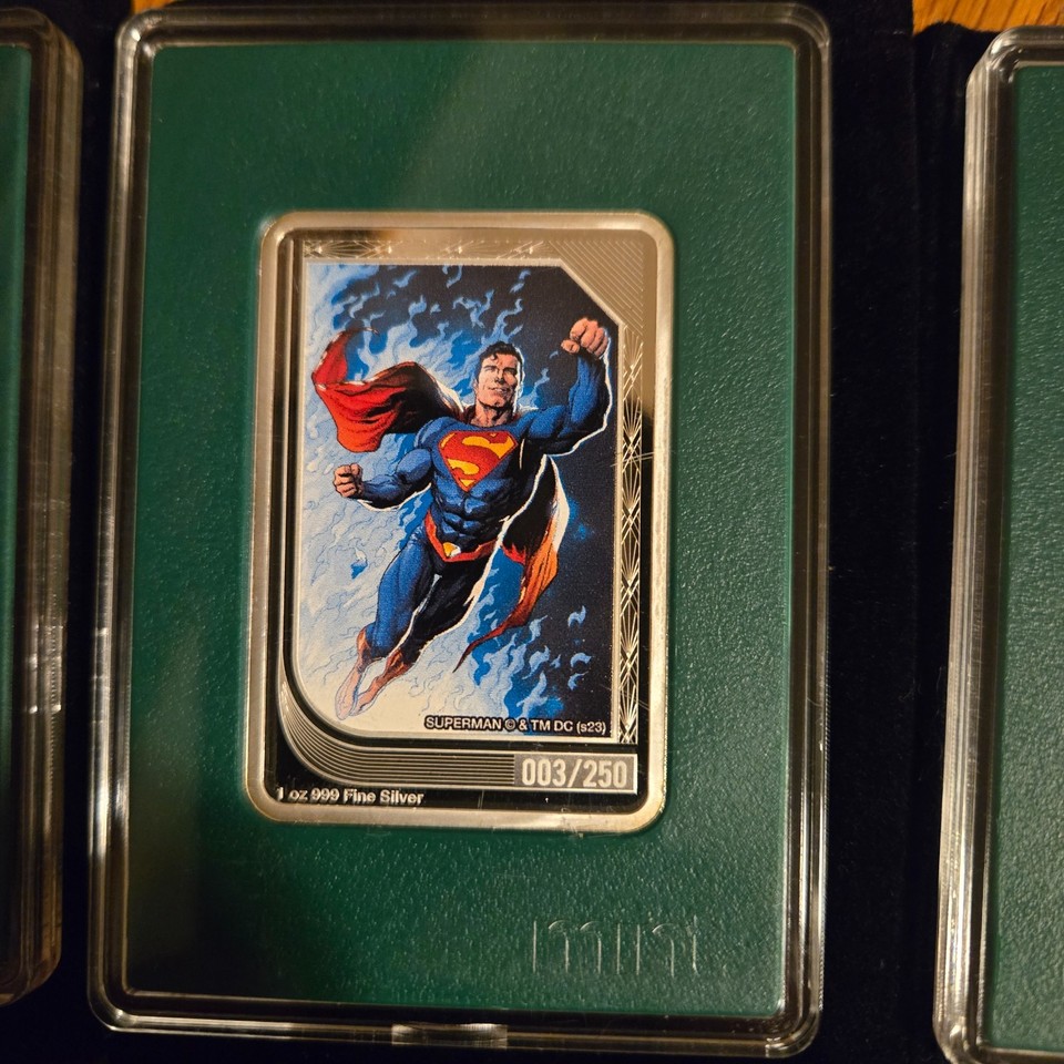 2023 DC Comics trading coins lot of 6 - 3/250 superman, flash, shazam ...