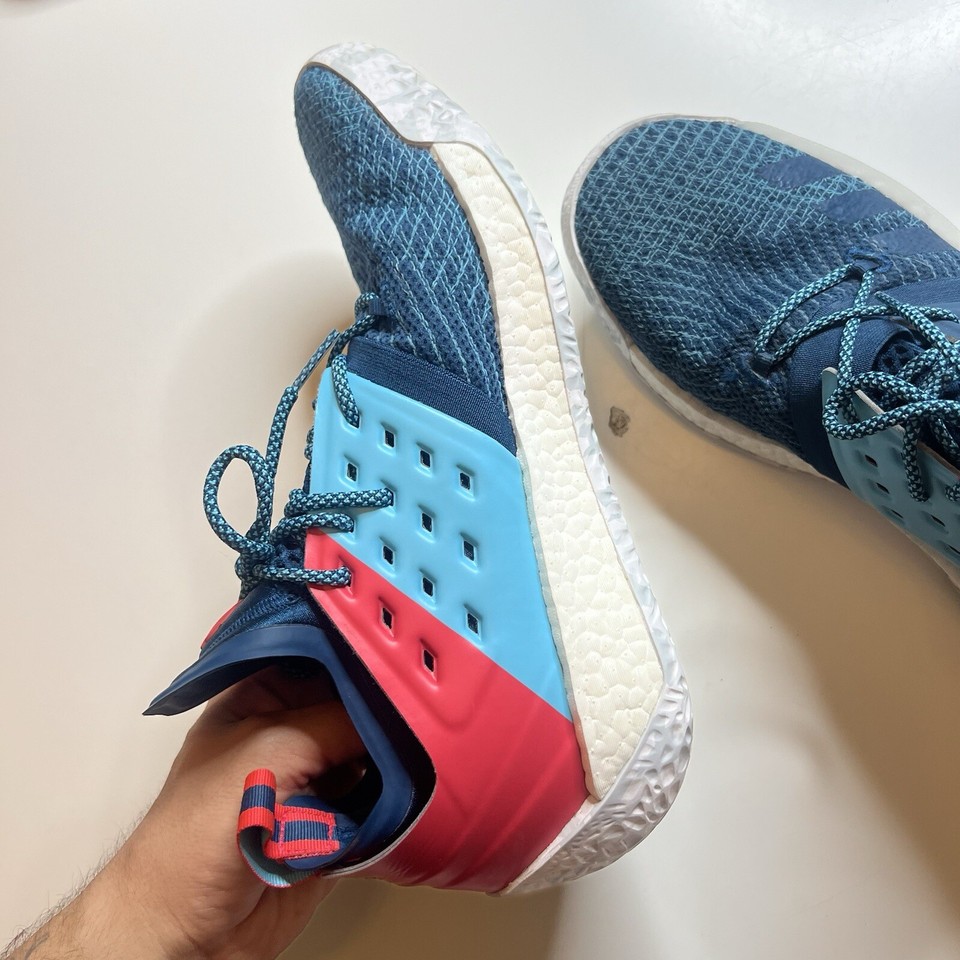 Adidas James Harden Vol 2 Basketball Shoes Mens Size 10 Red White Blue ...