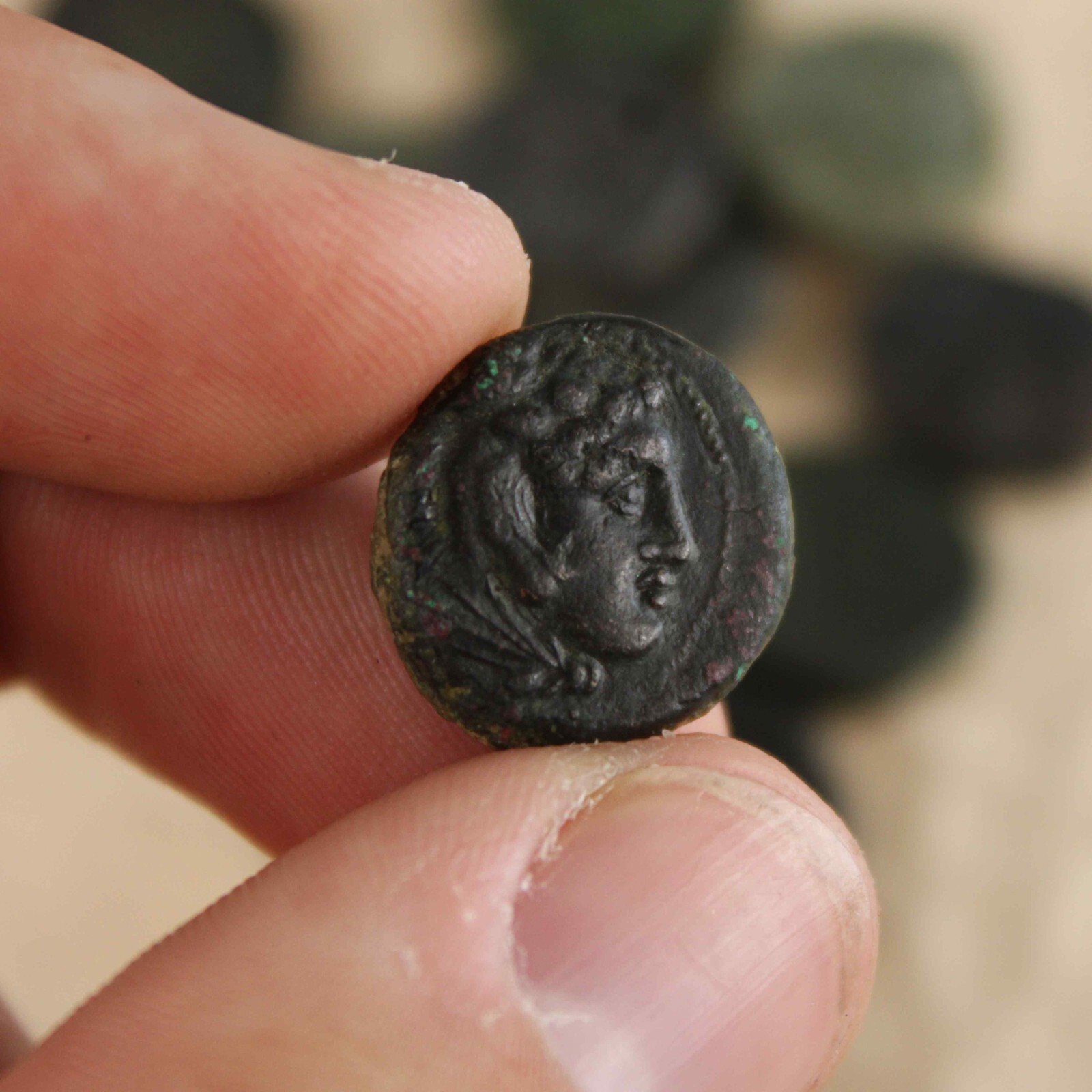 Ancient Alexander The Great Bronze Coin - Bronze Hemiobol - With ...