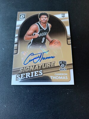 2021-22 Donruss Optic Signature Series #SS-CTH Cameron Cam Thomas RC ...
