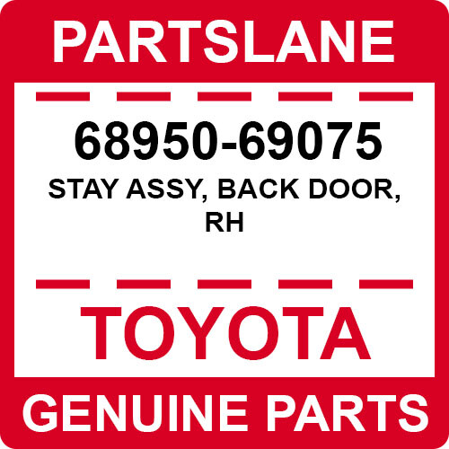 68950-69075 Toyota OEM Genuine STAY ASSY, BACK DOOR, RH | eBay