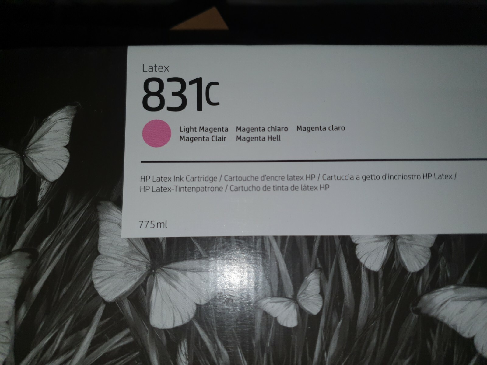 HP 831C LATEX INK GENUINE 2024 Black Optimizer Magenta Cyan INKS AND ...