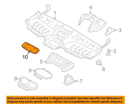 FORD OEM 14-20 Transit Connect Overhead Console-Bezel DT1Z58519B42BA | eBay