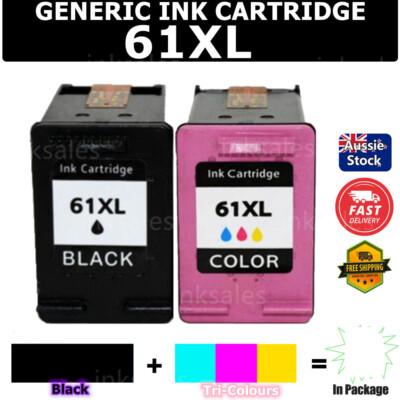Generic HP61XL 61 Ink For HP Deskjet 1010 1055 2000 Envy 4504 Officejet ...