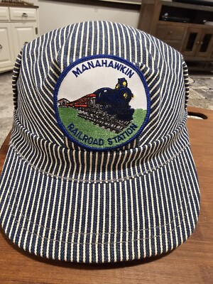 Vintage Manahawkin Railroad Station Hat Cap Fitted Usa 7 5/8 (+) | eBay