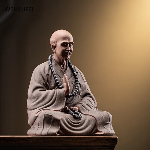 Chinese Buddhism Zen Historical Figure Master Hongyi Statue Ceramic ...