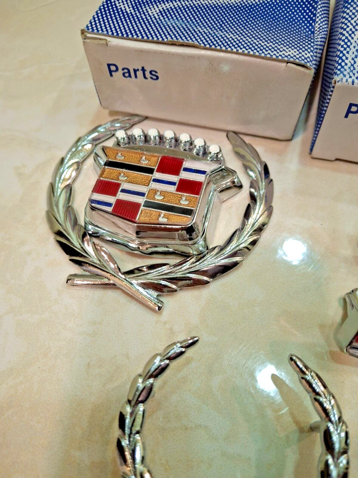 New Fits 1980- 92 CADILLAC BROUGHAM HOOD ORNAMENT TRUNK EMBLEM PACKAGE ...