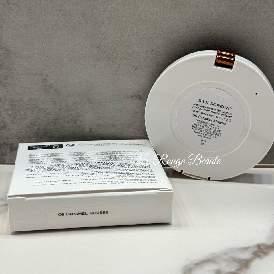Origins Silk Screen Refining Powder Foundation - 06 Caramel Mousse | eBay